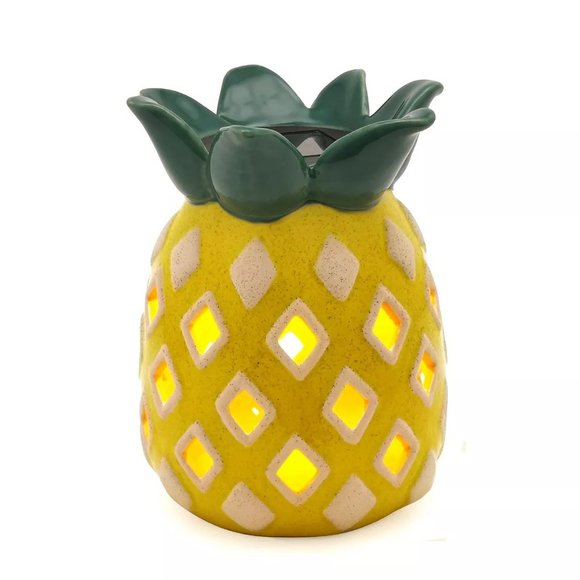 Accents | New Solar Pineapple Led Light Table Outdoor Decor | Poshmark